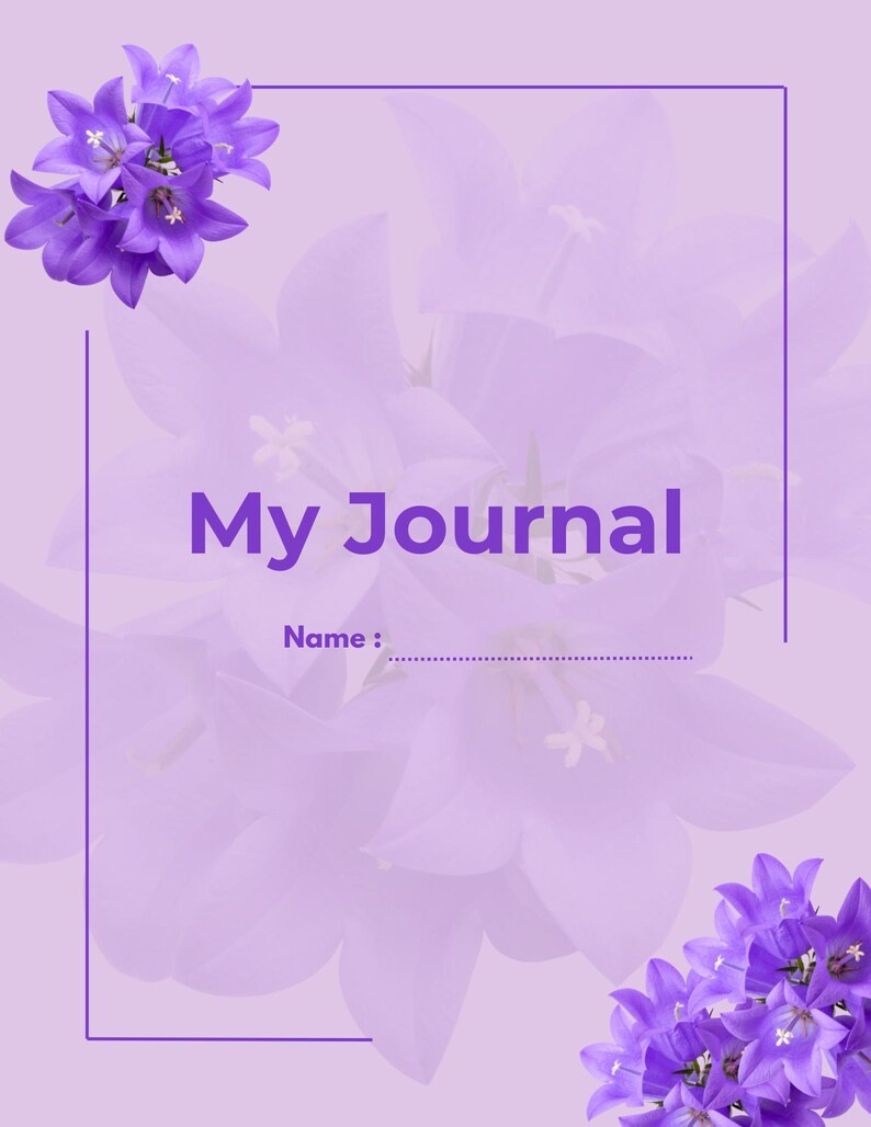 My Journal Printable PDF | Mental Health Self Care Journal | Minimal ...