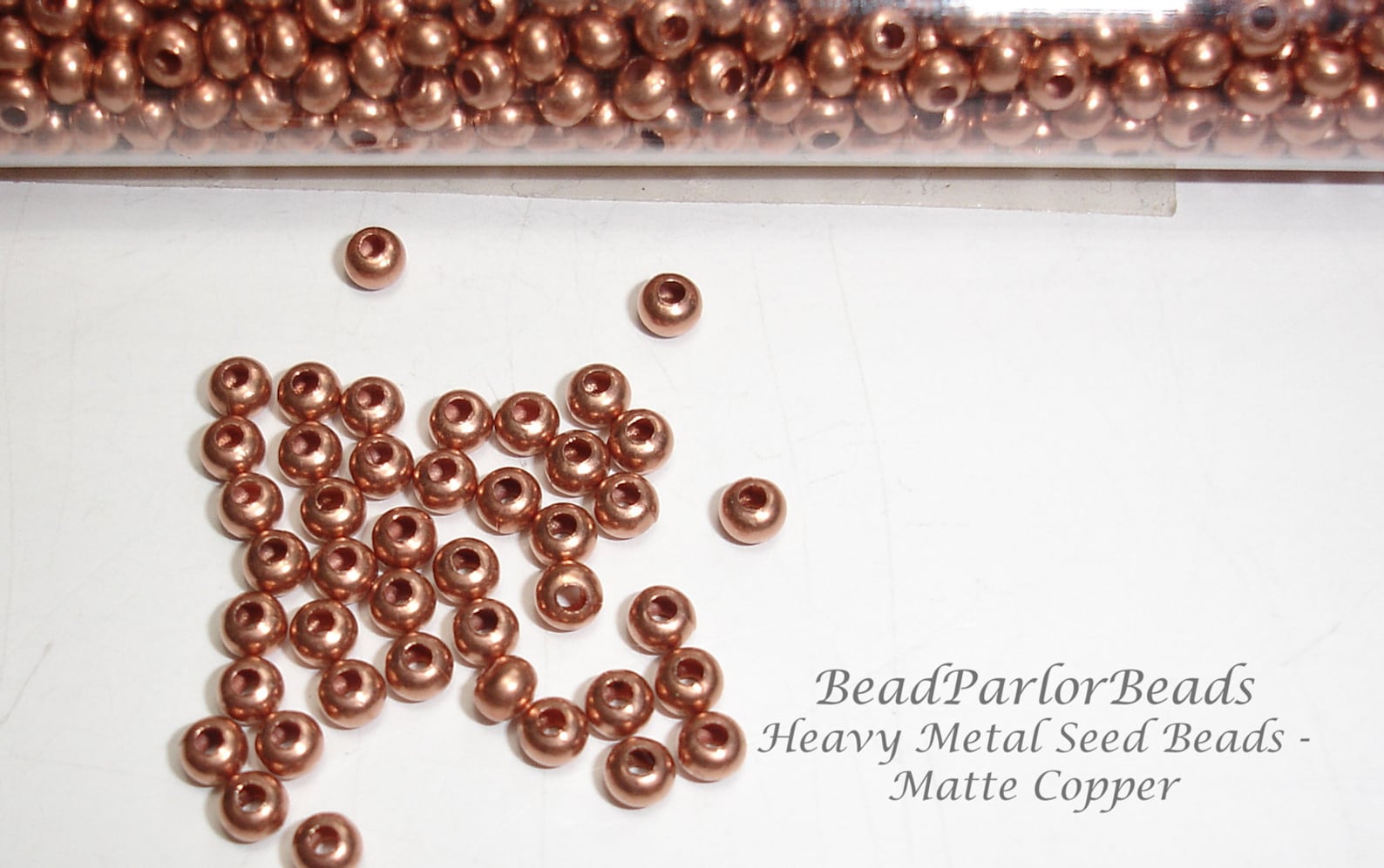 Matte Copper Plated Metal Seed Beads Size 6/0 39 Grams | Etsy