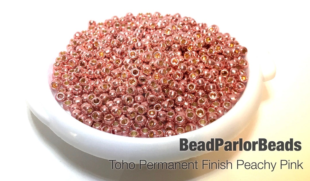Toho Permanent Finish Peachy Pink Glass Seed Beads - BP-P494 (toho ...