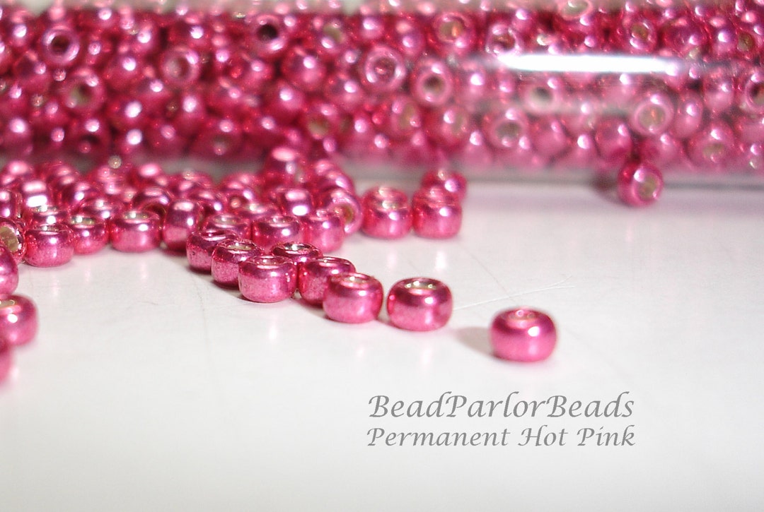TOHO Permanent Finish Hot Pink Glass Seed Beads - BP-P477 (toho PF563 ...