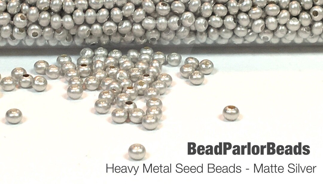 Matte Silver Plated Metal Seed Beads - Size 6/0 - 39 Grams - Etsy