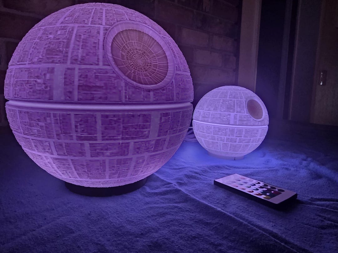 LED Death Star Lamp - Etsy