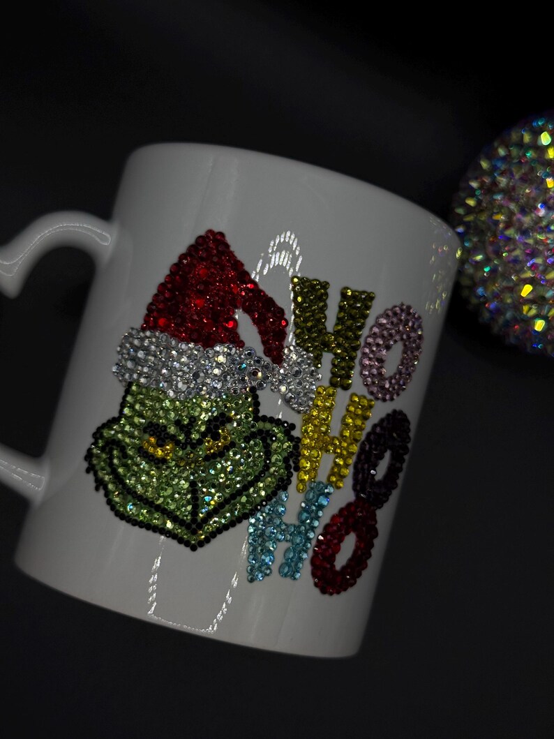 Rhinestone-embellished Cup Grinch - Etsy