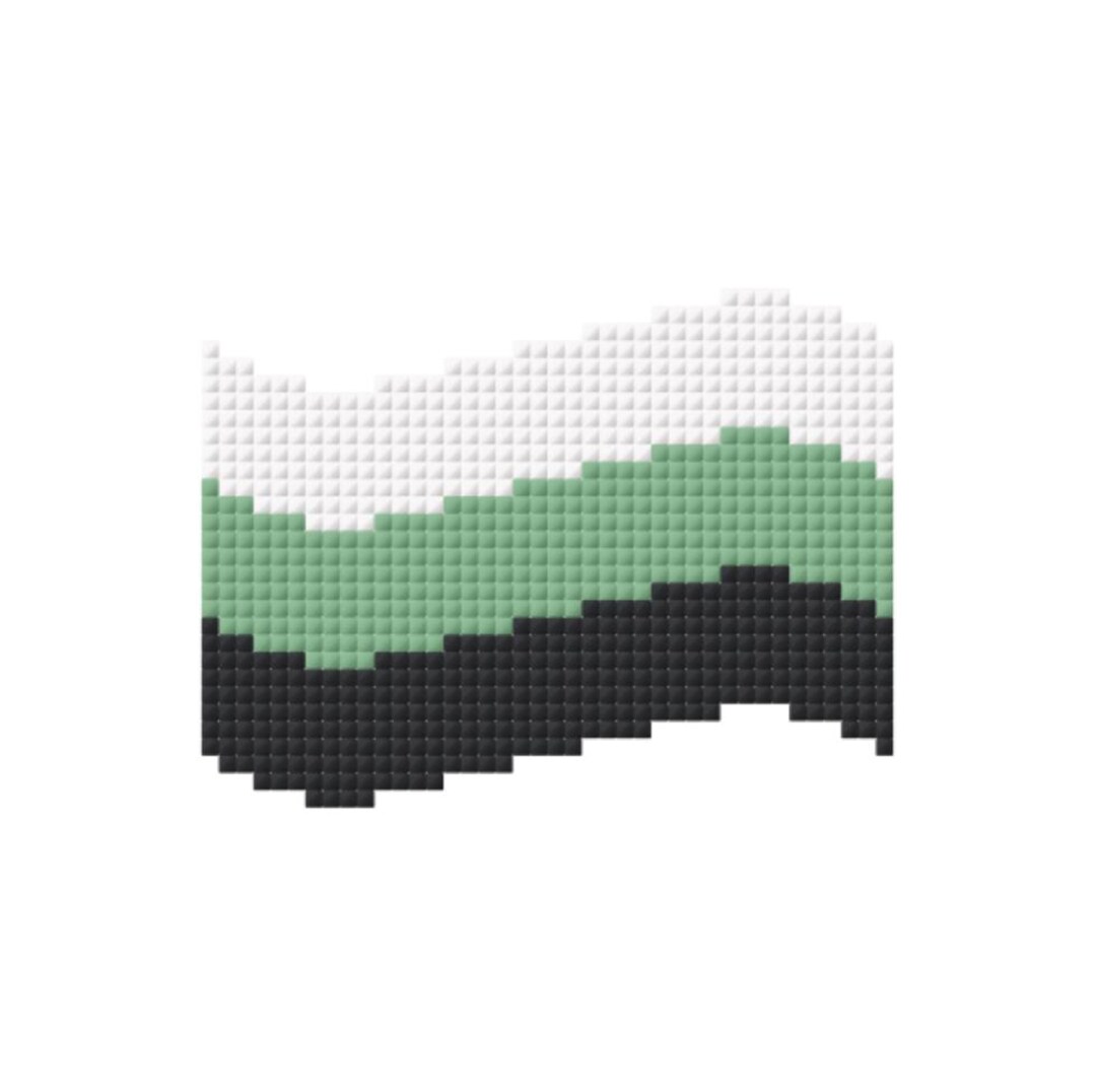 Neutrois Flag Pattern for Cross-stitch/crochet/beading/knitting - Etsy
