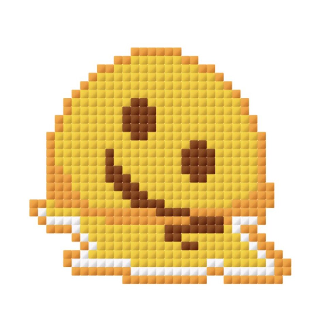 Melting Face Emoji Pattern for Cross-stitch/crochet/beading/knitting - Etsy