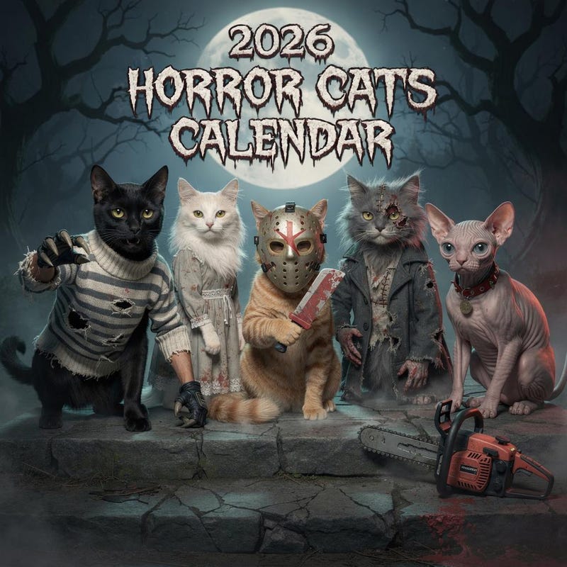 Horror Cat Calendar - Etsy