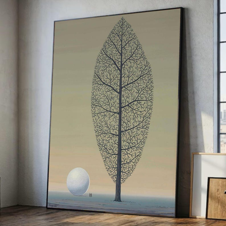 René Magritte Tree Art, Surreal Quest for the Absolute Canvas ...
