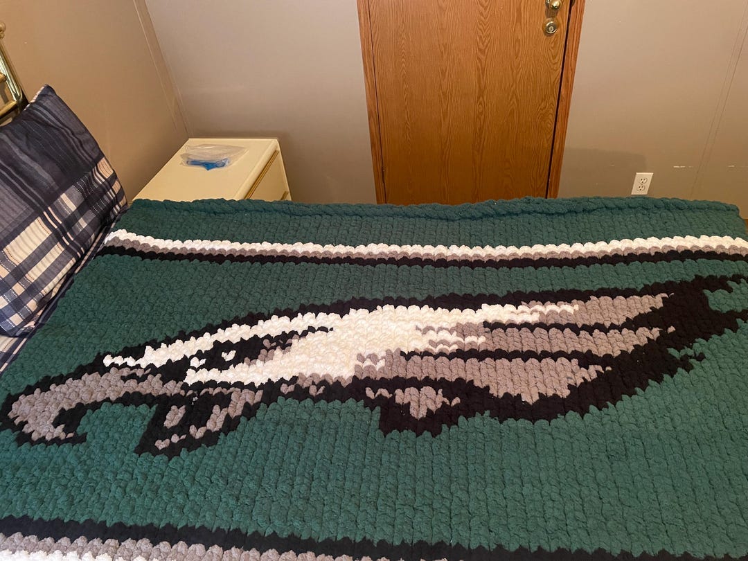 50”x60” Eagle Fingerknit Pattern - Etsy