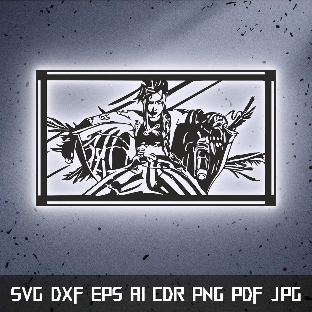 Jinx SVG Cut File - League of Legends Characters Vector Art - Jinx ...