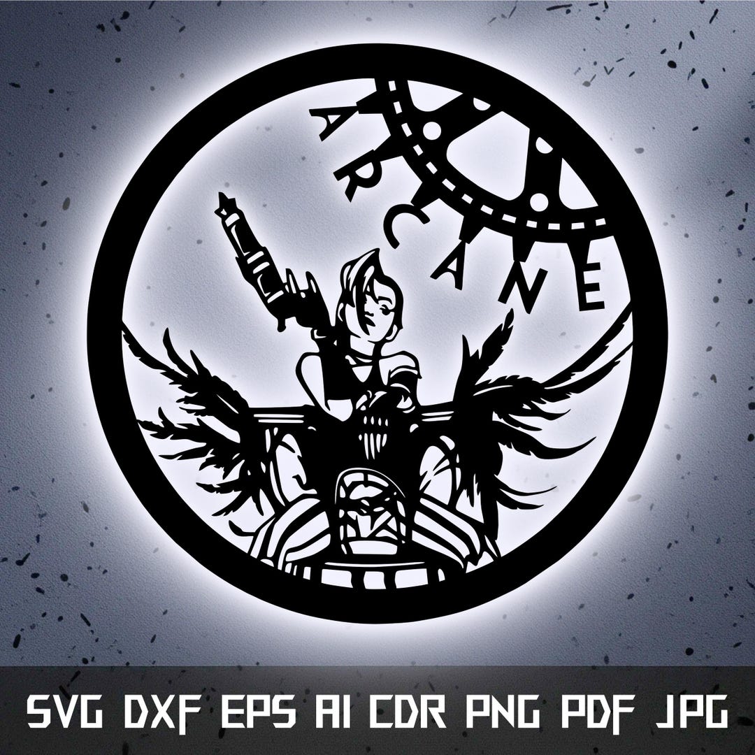 Jinx SVG Cut File - League of Legends Characters Vector Art - Jinx ...