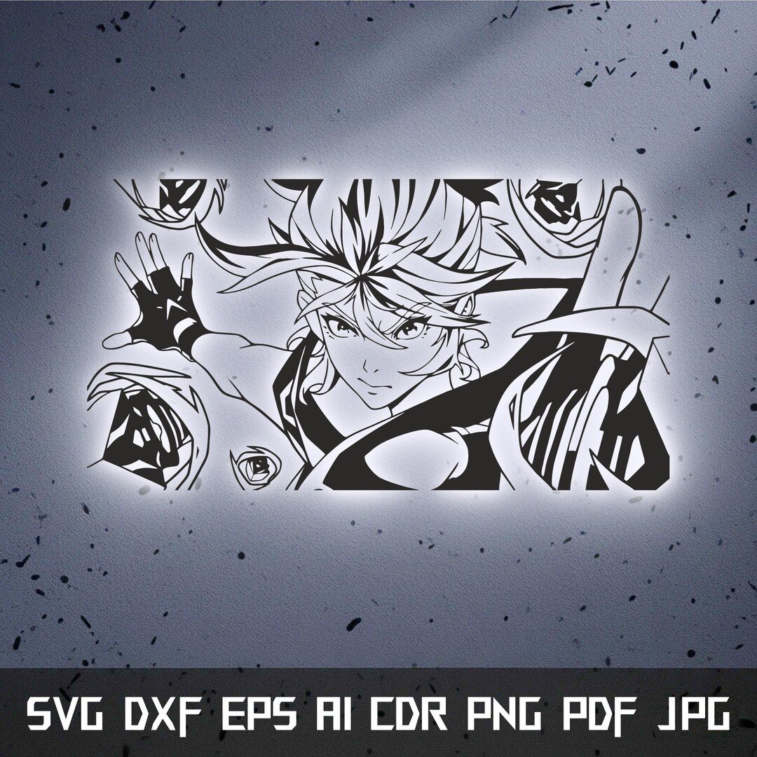 Archivos SVG y DXF de Jett de Valorant - Arte lineal de agente de ...