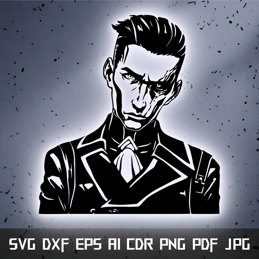 Arcane Silco SVG DXF Files - League of Legends Line Art - Laser Cricut ...