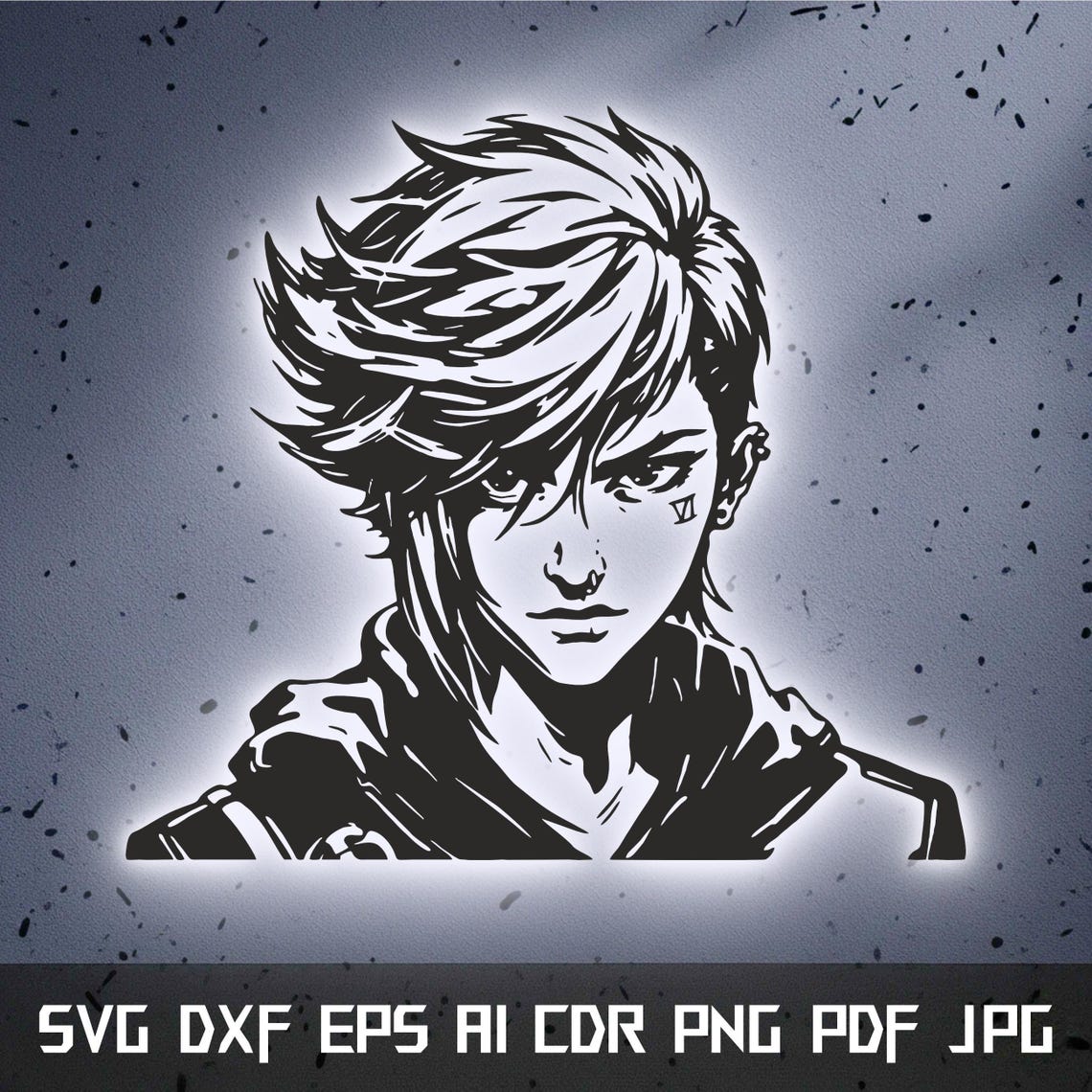 Arcane Vi SVG DXF Files - League of Legends Line Art - Laser Cnc Cricut ...