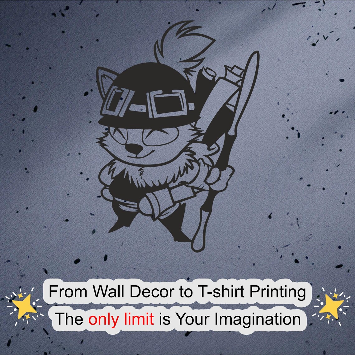 Teemo SVG Cut File – League of Legends Vector - Laser Cricut and Print ...