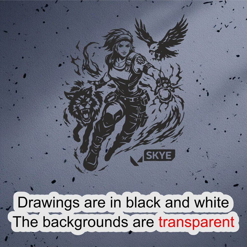 Valorant Skye SVG DXF Files - Valorant Agent Line Art - Laser Cricut ...