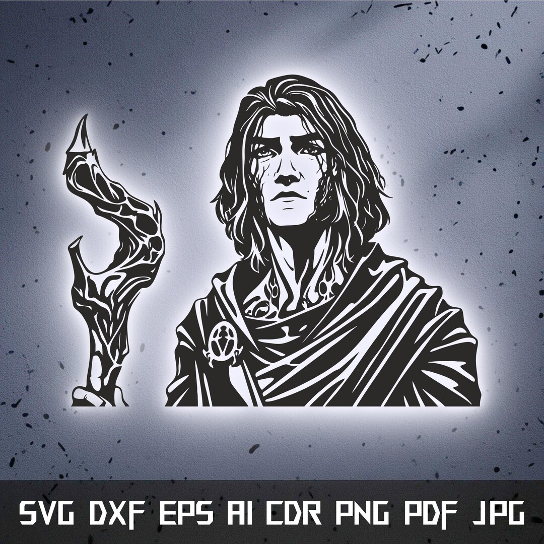 Arcane Viktor SVG DXF Files - League of Legends Line Art - Laser Cricut ...