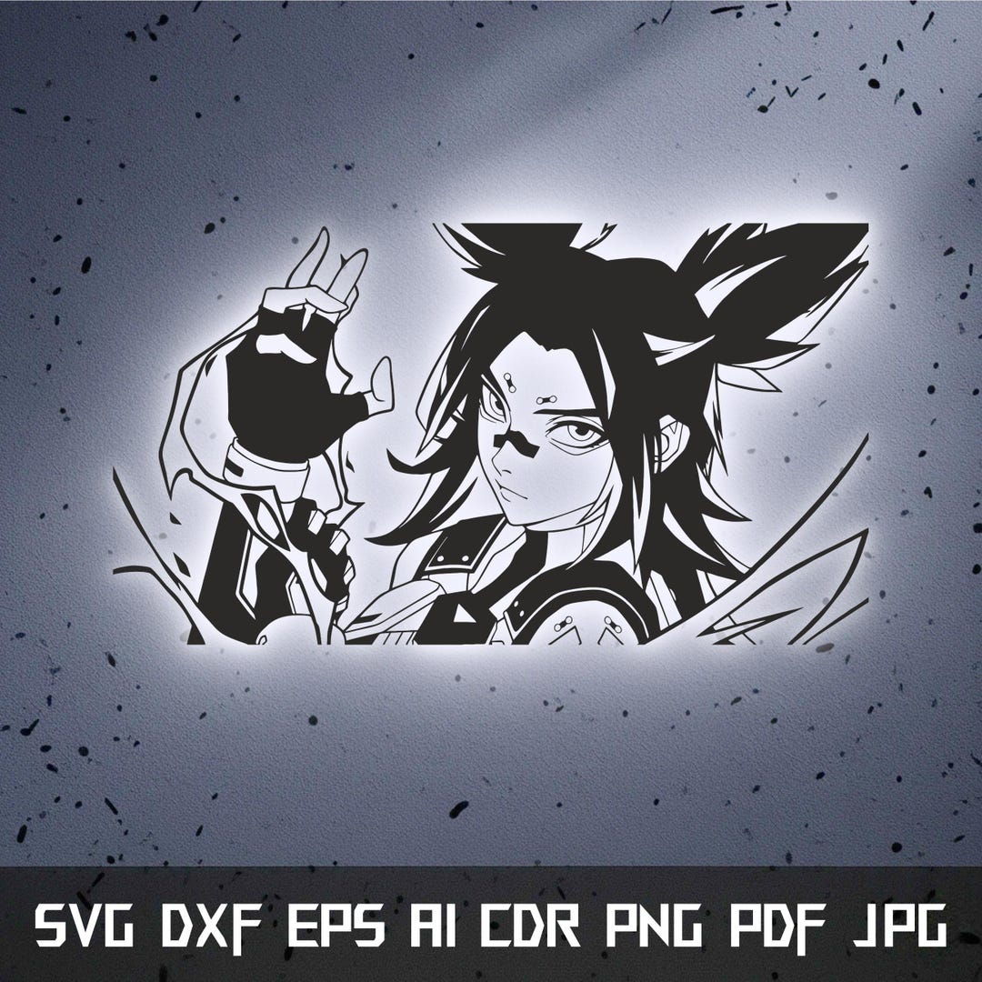 Valorant Neon SVG DXF Files - Valorant Agent Line Art - Laser Cricut ...