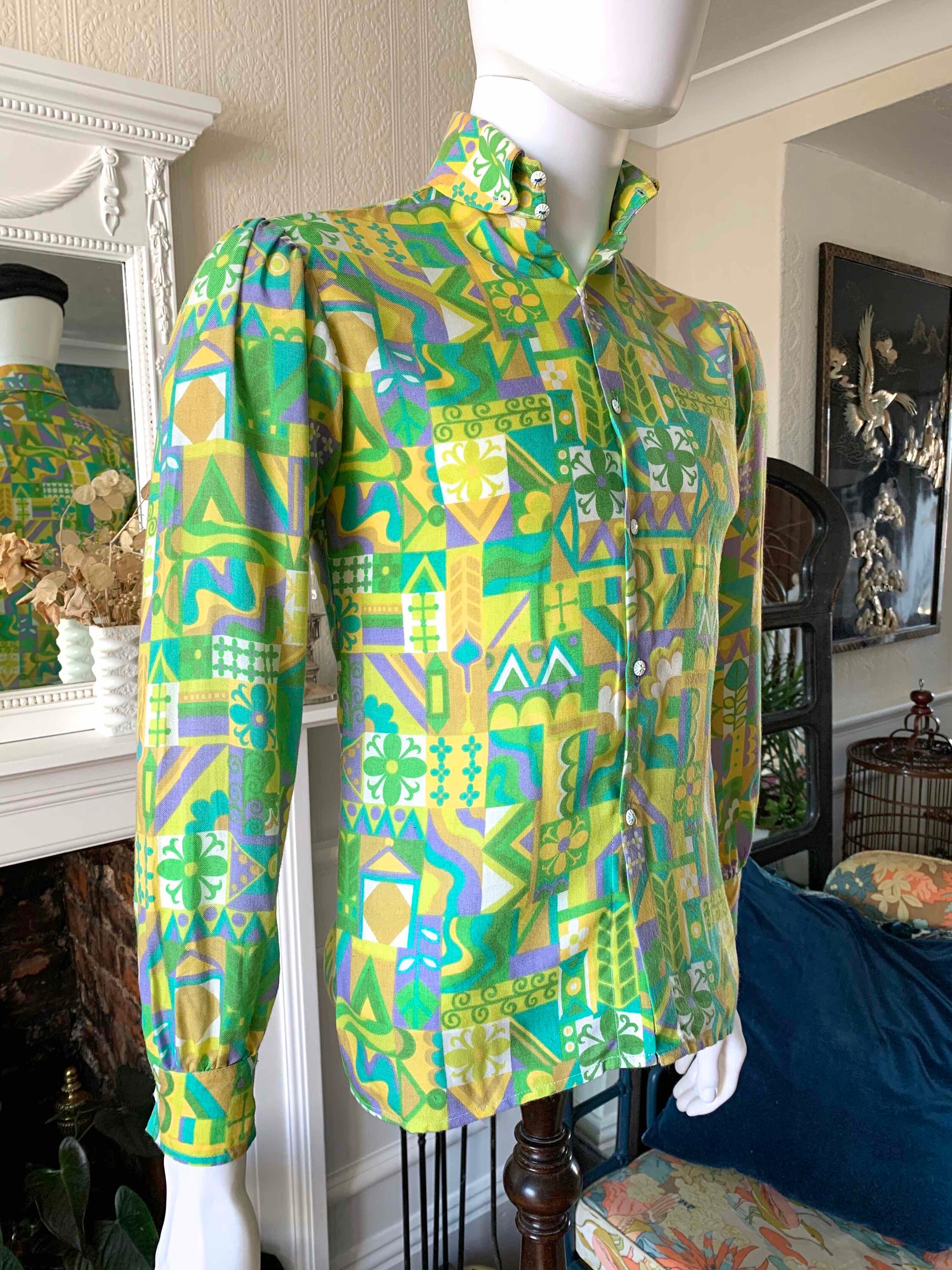 Rare 60s Psychedelic Shirt by THE REGAL of Carnaby Street / - Etsy