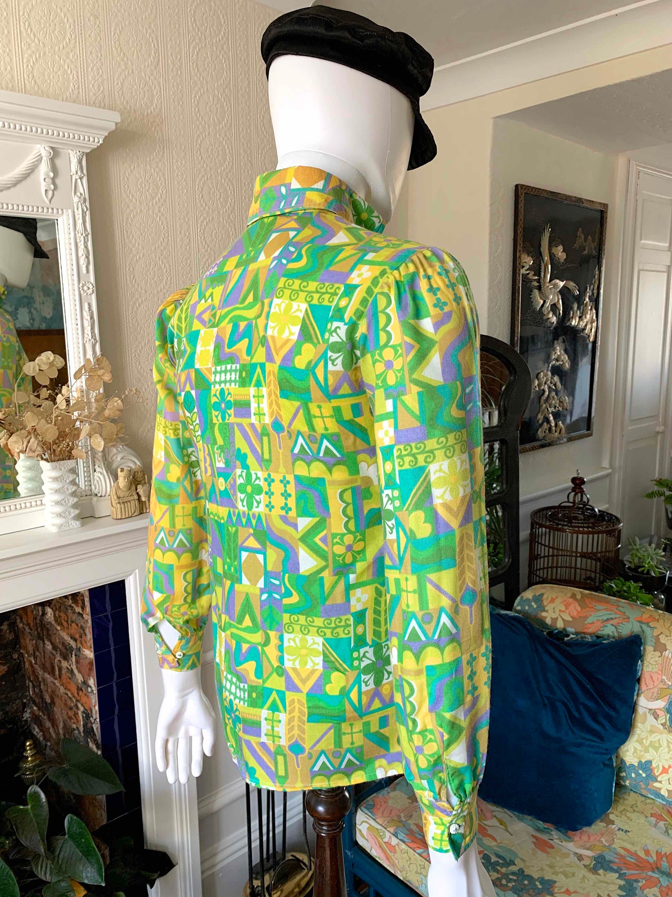 Rare 60s Psychedelic Shirt by THE REGAL of Carnaby Street / - Etsy