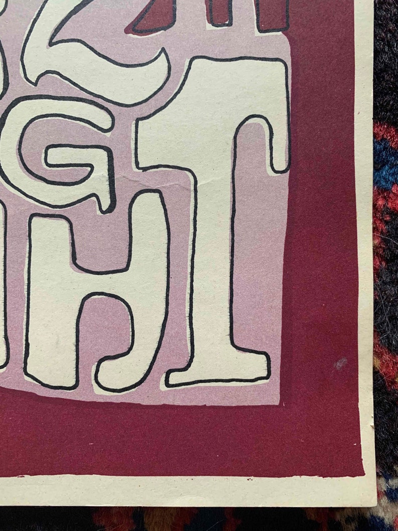 Rare THE PRINT MINT Opening Day Psychedelic Poster 1966 / 1960s San ...