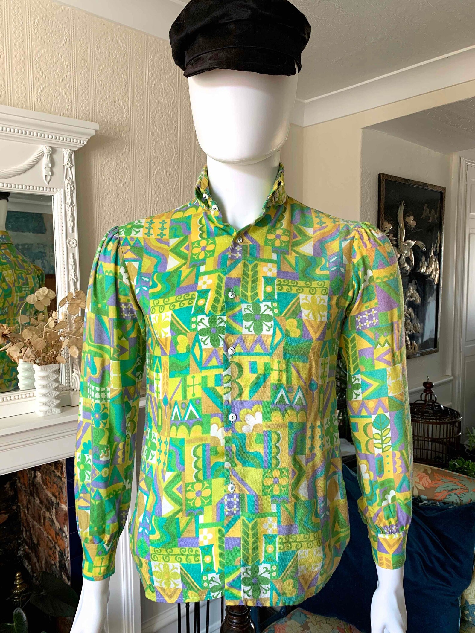 Rare 60s Psychedelic Shirt by THE REGAL of Carnaby Street / Abstract ...