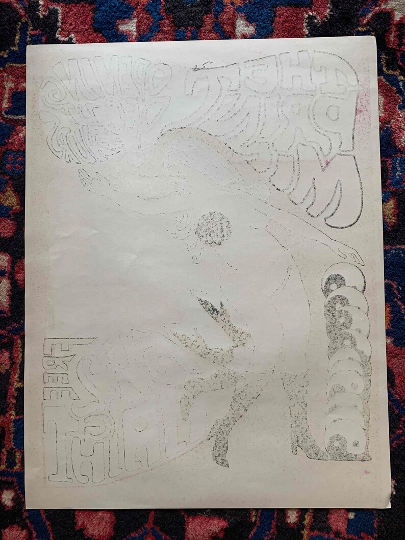 Rare THE PRINT MINT Opening Day Psychedelic Poster 1966 / 1960s San ...