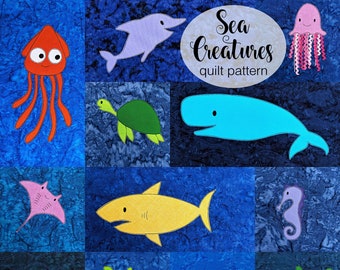 Sea Creatures Quilt | Etsy