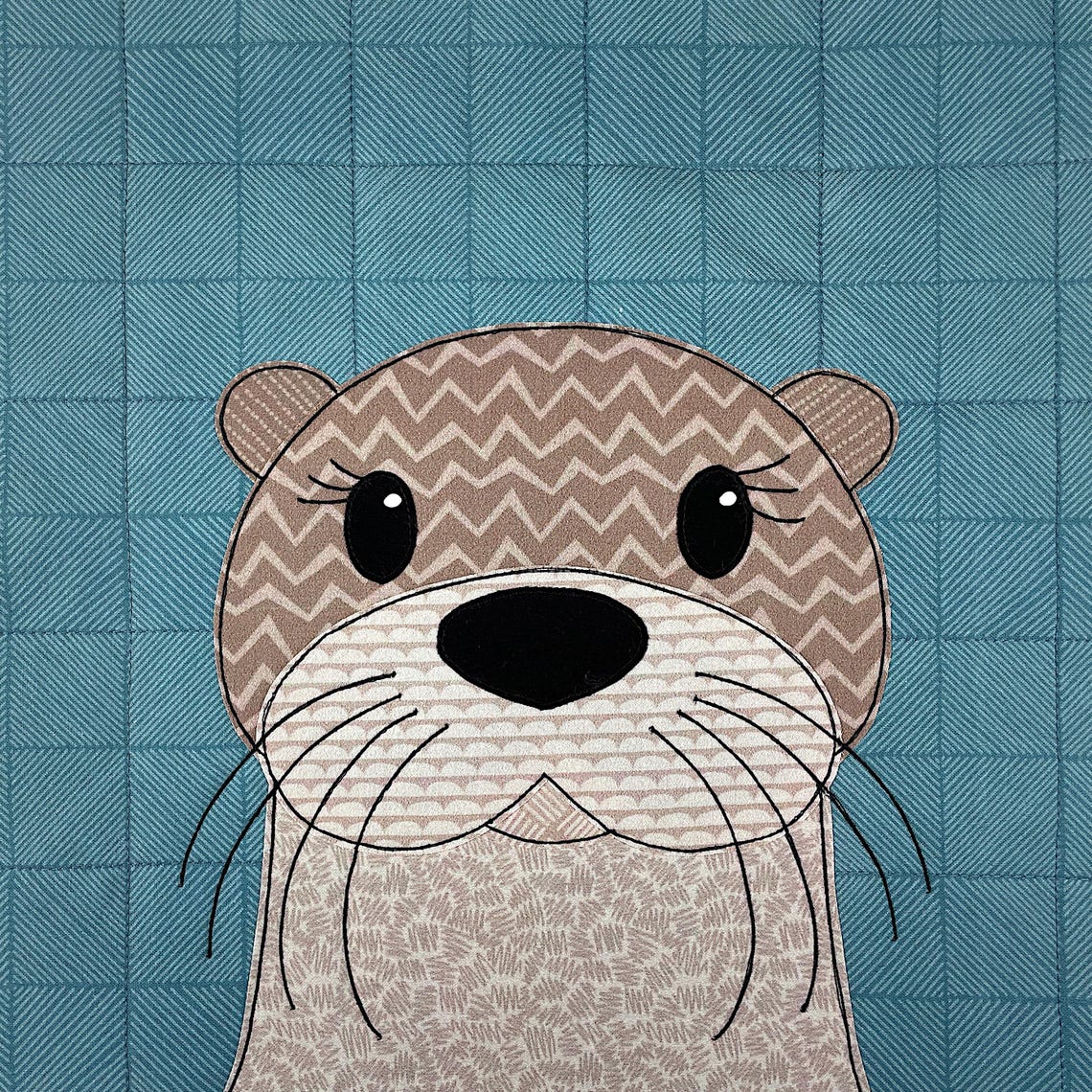 Olson Otter Applique Quilt Pattern: Easy Beginner Project (digital PDF ...