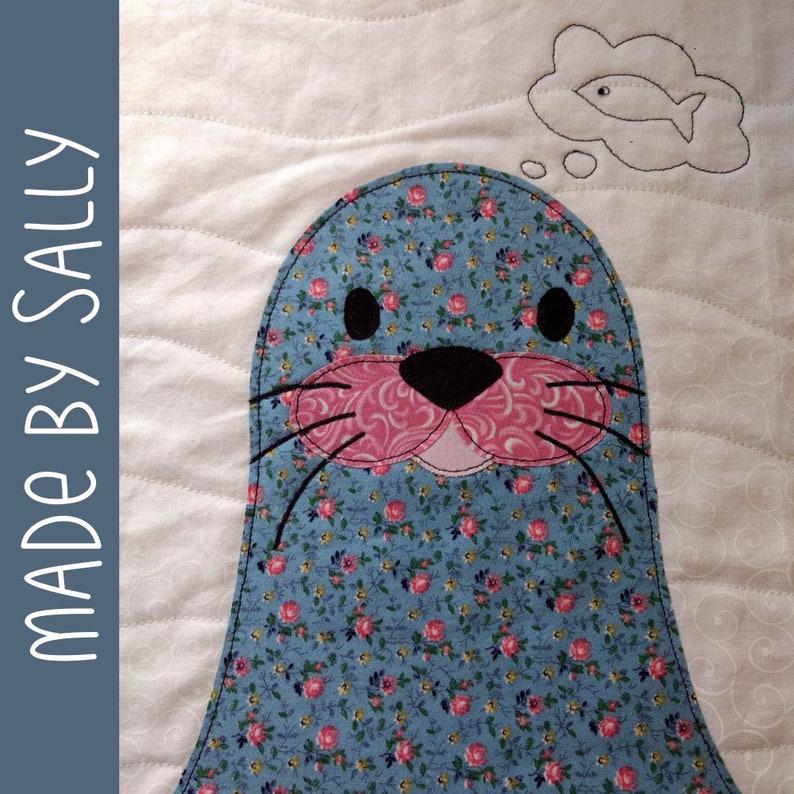 Serena Seal Applique Quilt Pattern Easy Digital PDF Pattern - Etsy