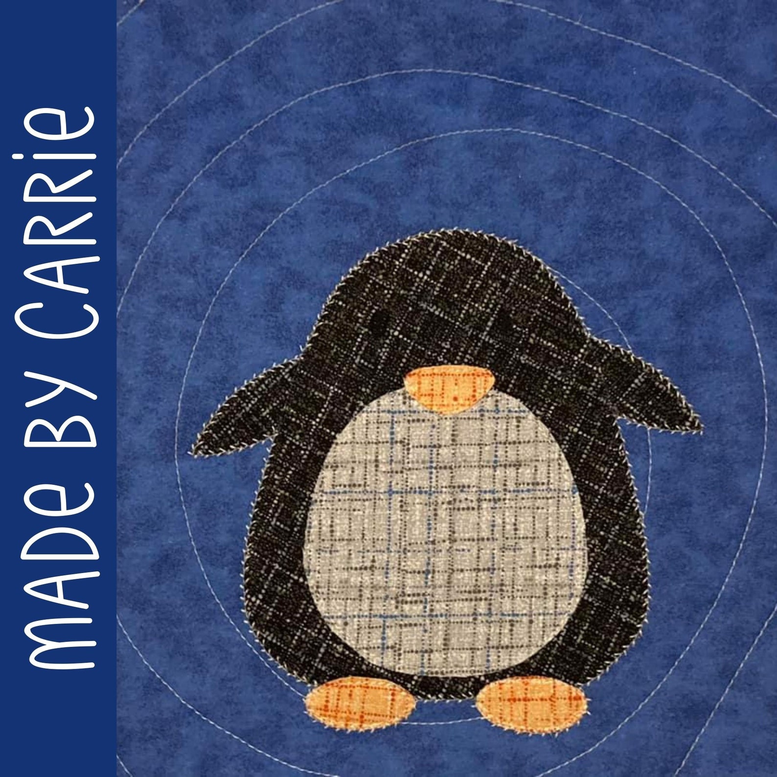 Paxton Penguin Applique Quilt Pattern: Easy Beginner PDF (digital ...