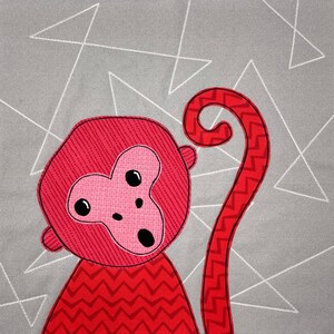 Silas the Spider Monkey Applique Quilt Pattern - Easy Digital PDF ...
