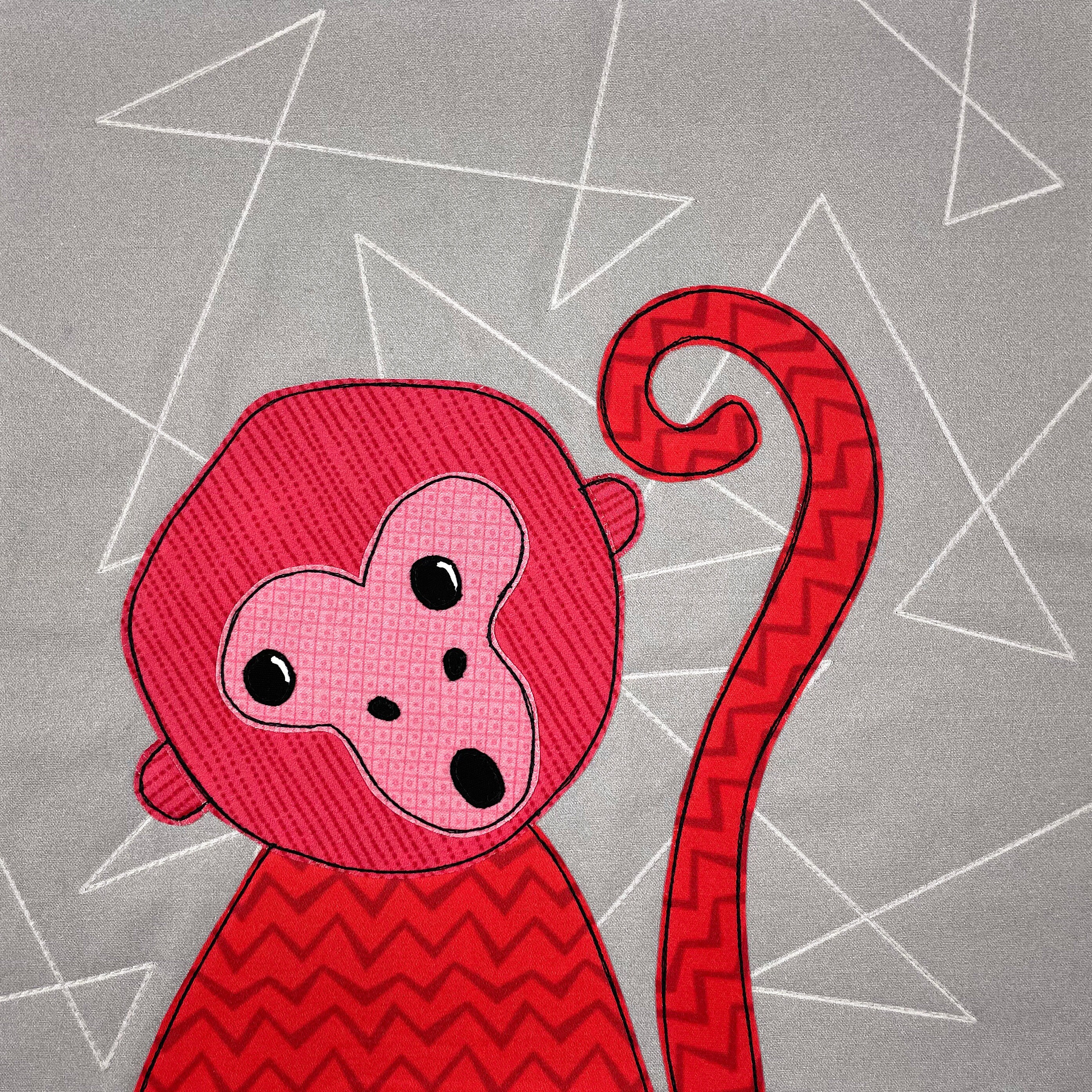 Silas the Spider Monkey Applique Quilt Pattern: Beginner Friendly (PDF ...