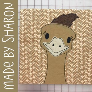 Eloise Emu Applique Quilt Pattern: Easy Quilt-as-you-go (digital PDF ...