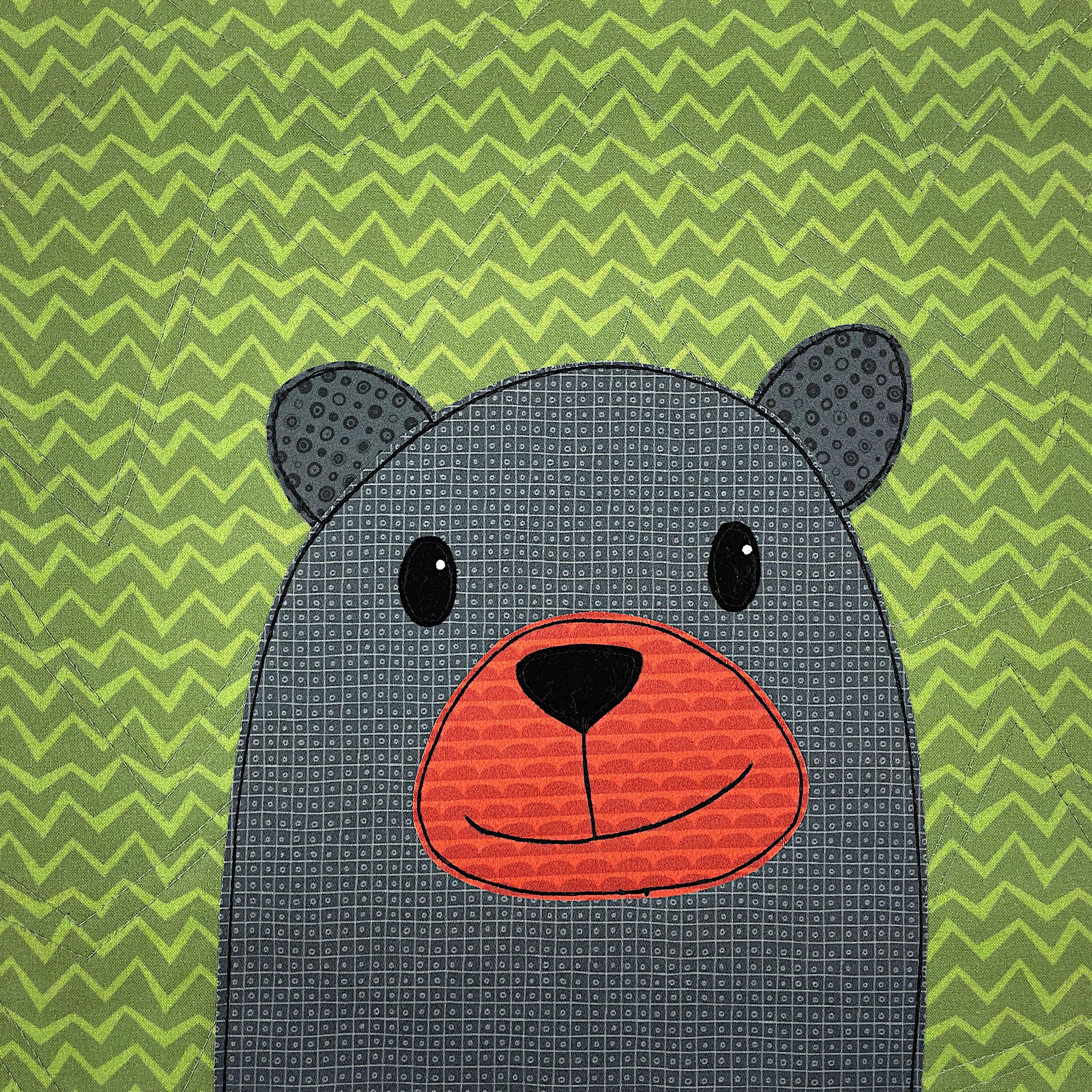 Bryce Bear Applique Quilt Pattern: Beginner Friendly (digital PDF) - Etsy