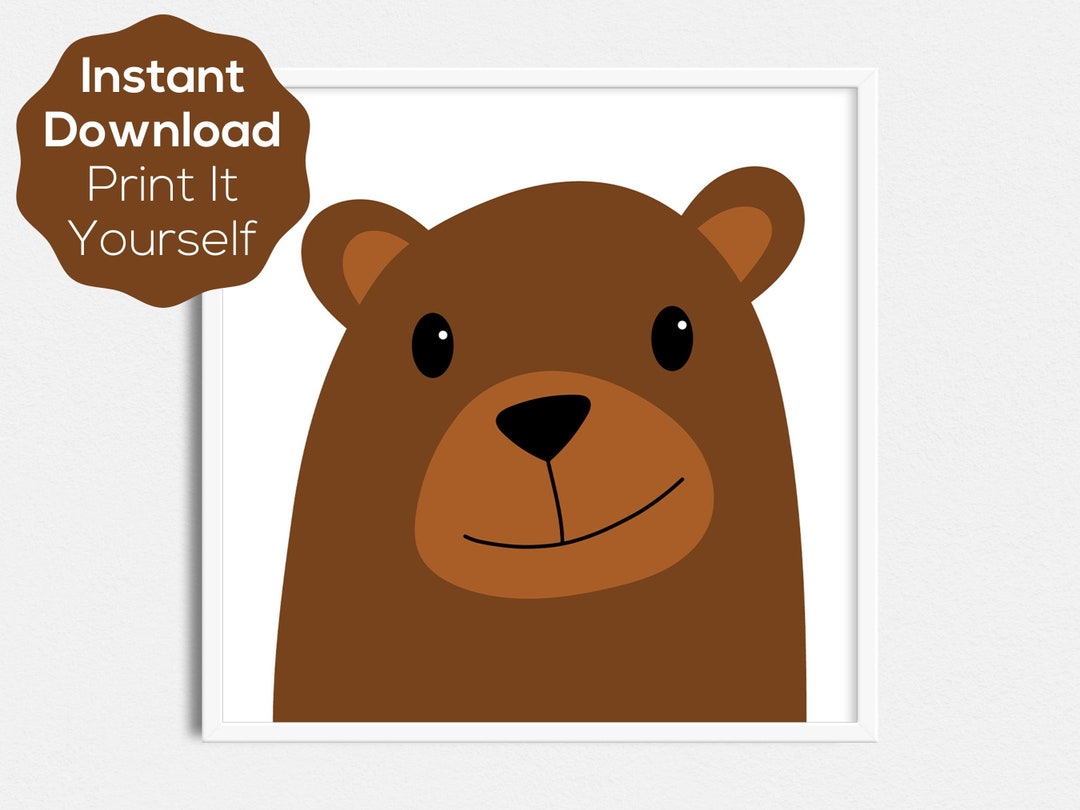 Bear Printable Art - Instant Download - Print It Yourself - Wall Art ...