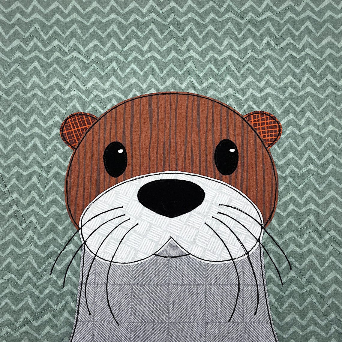Olson Otter Applique Quilt Pattern: Easy Beginner Project (digital PDF ...