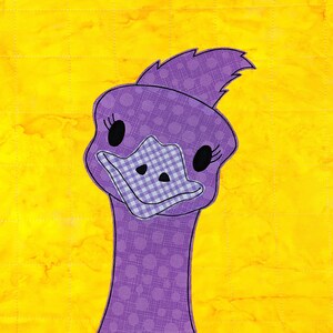 Eloise Emu Applique Quilt Pattern: Easy Quilt-as-you-go (digital PDF ...