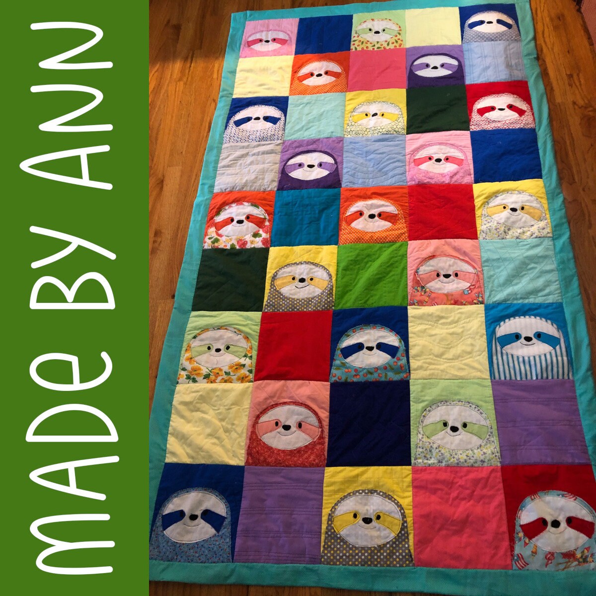Silly Sloths Applique Quilt Pattern Easy PDF Pattern for - Etsy