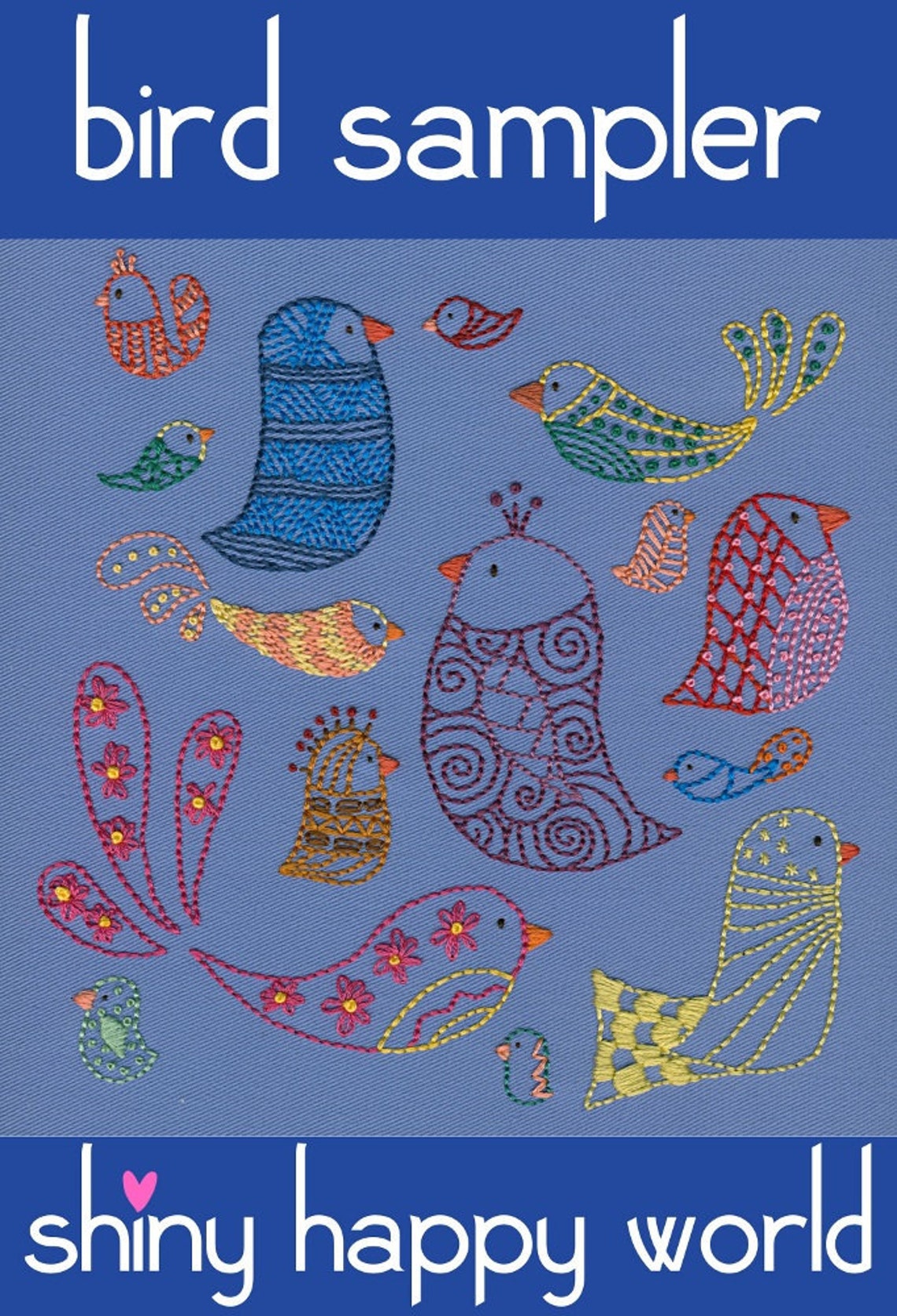 Bird Sampler Embroidery Pattern PDF - Etsy