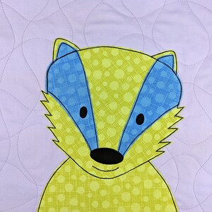 Benjamin Badger Applique Quilt Pattern Easy Digital PDF Pattern for ...