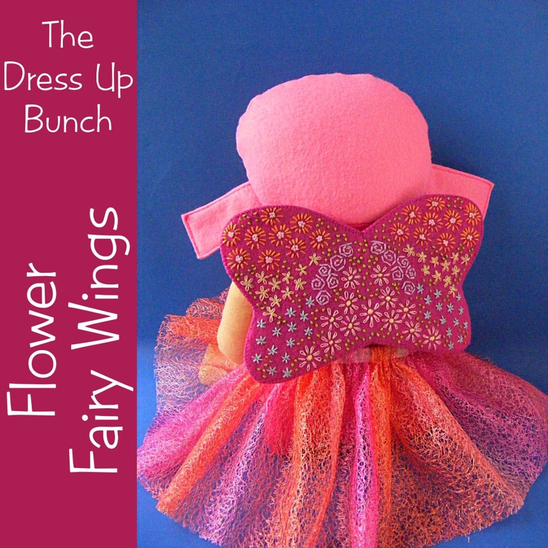 Flower Fairy Wings Pattern for Dress up Bunch Rag Dolls PDF Pattern - Etsy