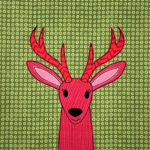 Declan Deer Applique Quilt Pattern: Easy Quilt-as-you-go (PDF Pattern ...