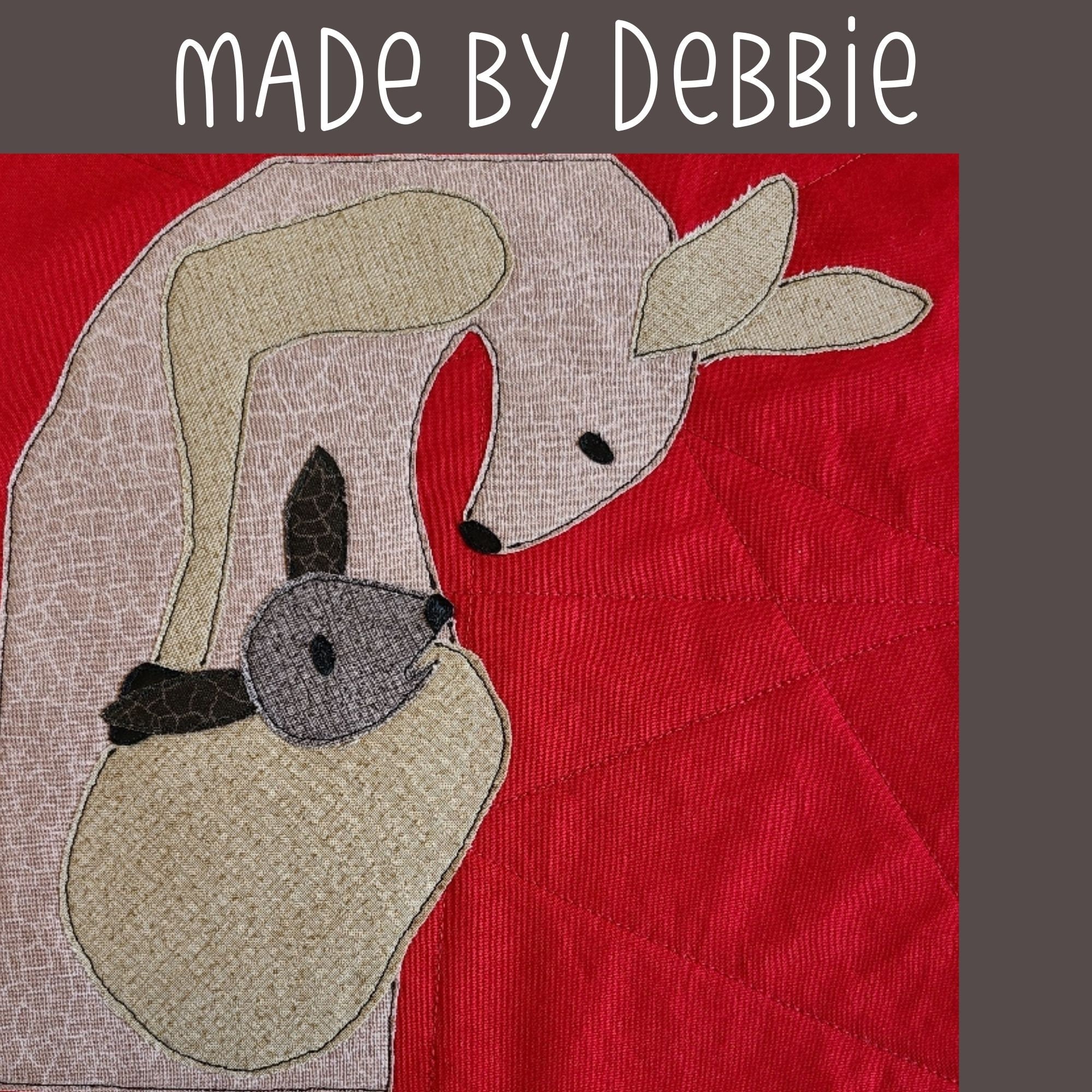 Mama and Baby Kangaroo Easy Applique Quilt Pattern for - Etsy