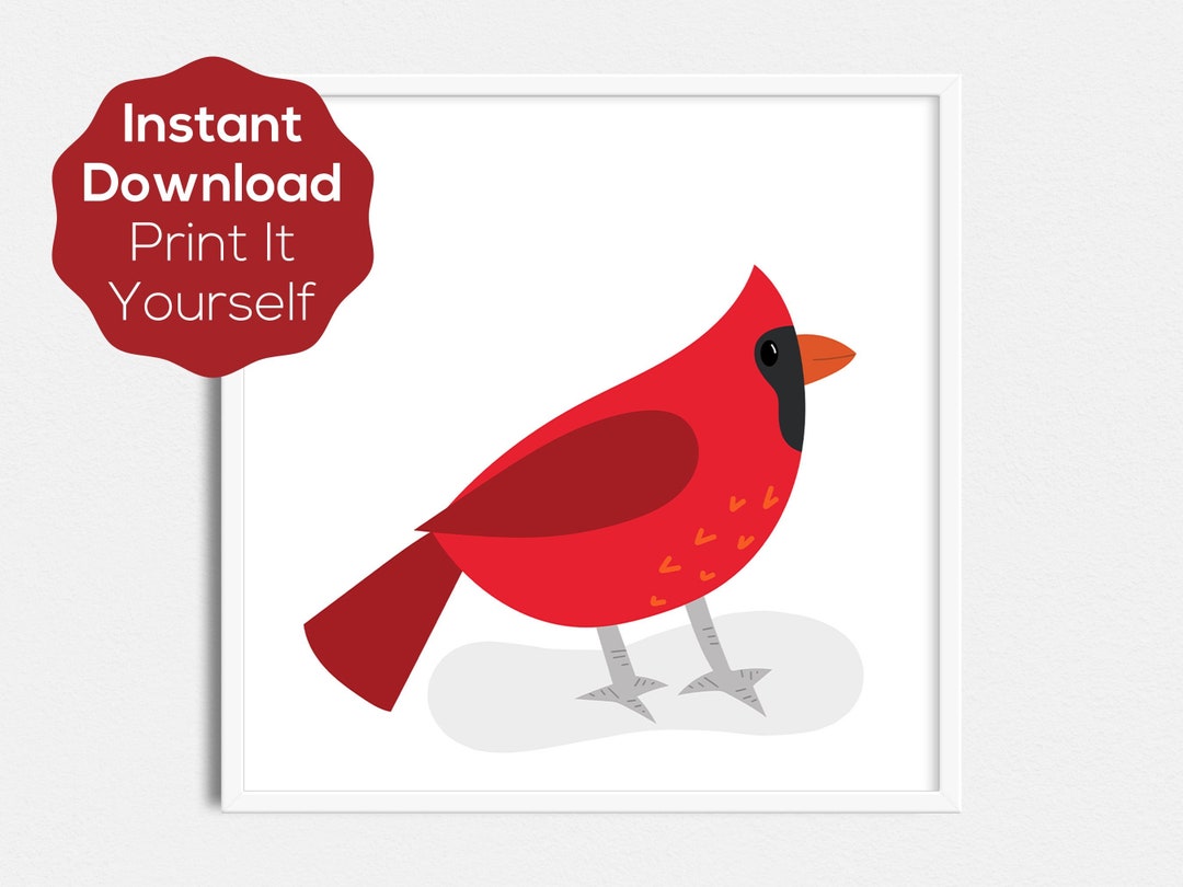 Cardinal - Printable Art - Instant Download - Print It Yourself ...