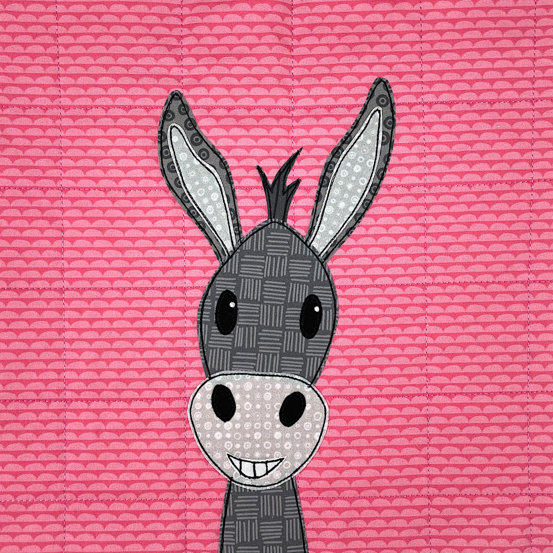 Dawson Donkey Applique Quilt Pattern Easy Digital PDF - Etsy
