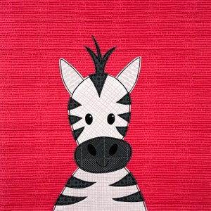 Zulima Zebra Applique Quilt Pattern - Easy Digital PDF Pattern for ...