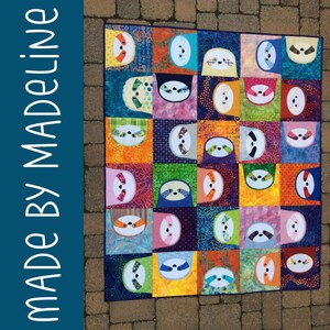 Silly Sloths - Applique Quilt Pattern - Easy PDF Pattern for Beginners ...