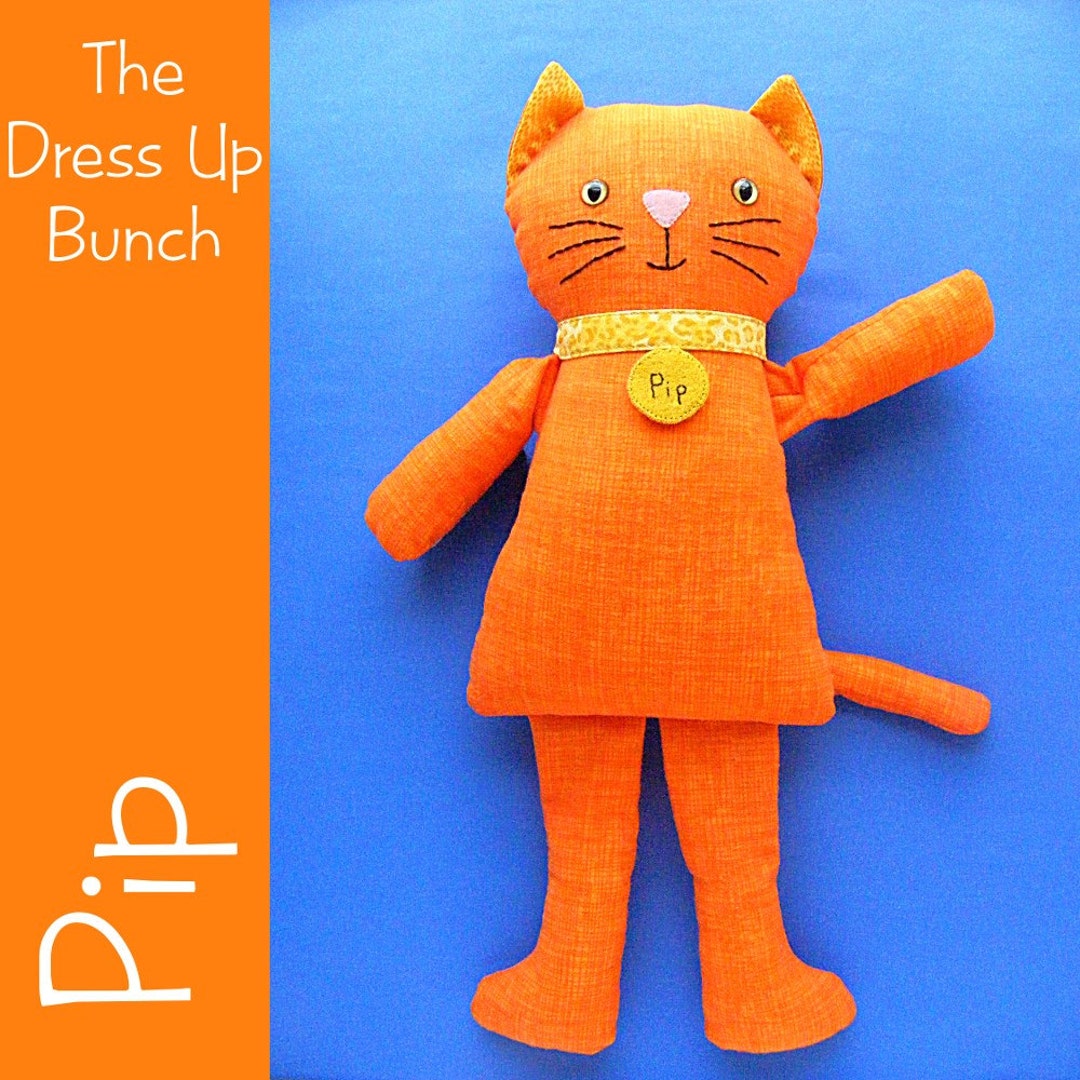 Pip the Cat Dressable Rag Doll PDF Sewing Pattern - Etsy