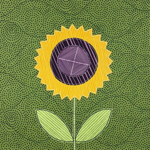 Wild Flowers - Easy Applique Quilt Pattern PDF for Beginners - QAYG and ...