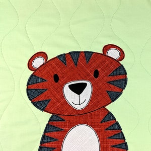 Tucker Tiger Applique Quilt Pattern: Easy Quilt-as-you-go (PDF Pattern ...